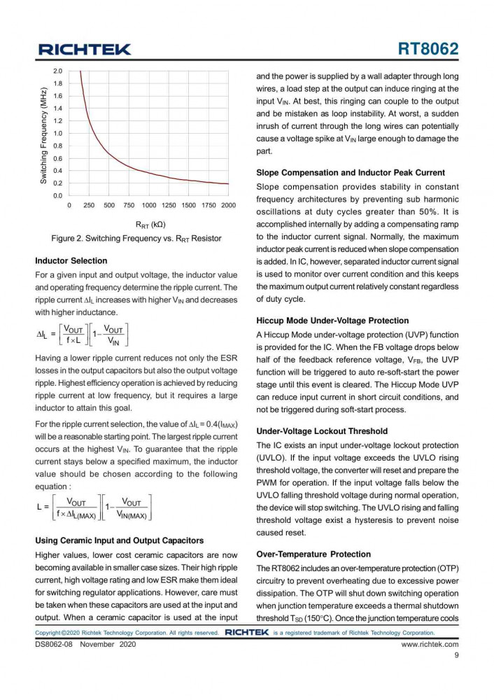 RT8062 datasheet page 9