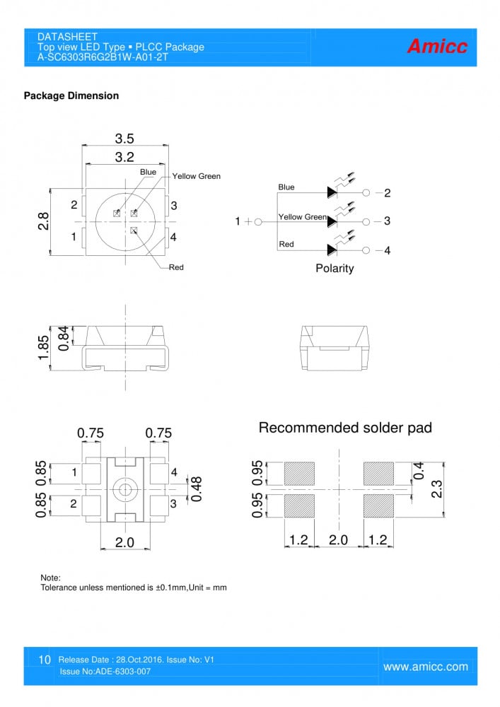 A-SC6303R6G2B1W-A01-2T datasheet page 10
