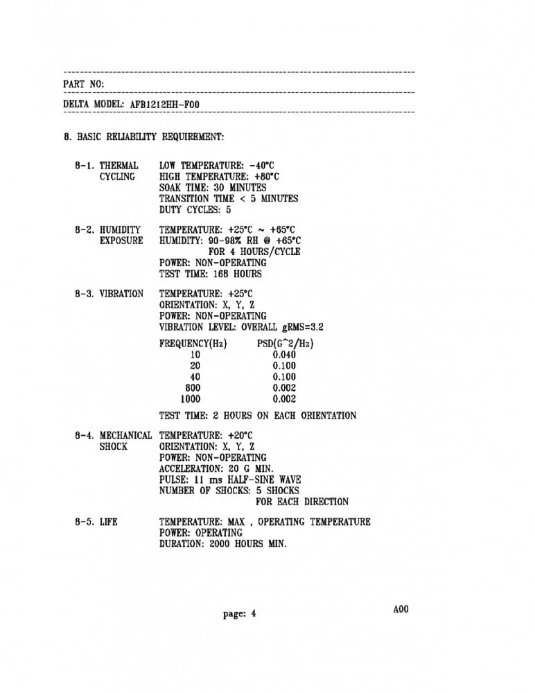 AFB1212HH-F00 P-Q curve