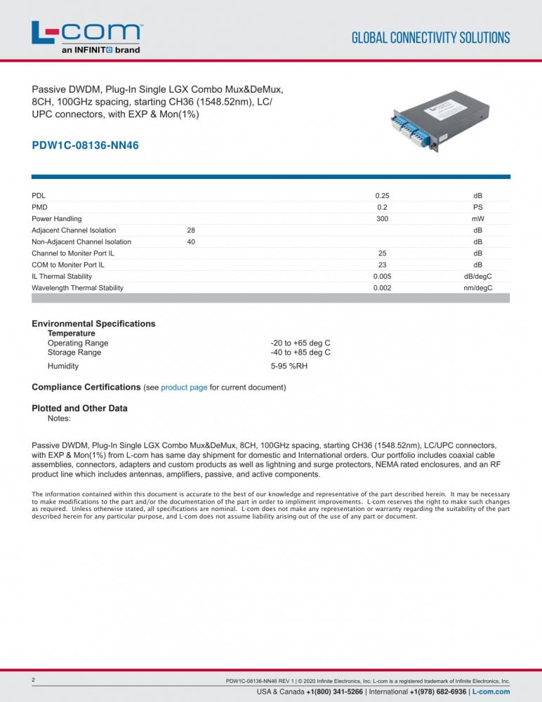 PDW1C-08136-NN46 technical document page 2