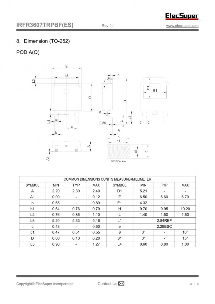IRFR3607TRPBF(ES) datasheet page 5