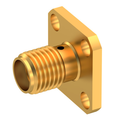 SMA / SQUARE FLANGE JACK RECEPTACLE WITH SHOULDER CONTACT for sale