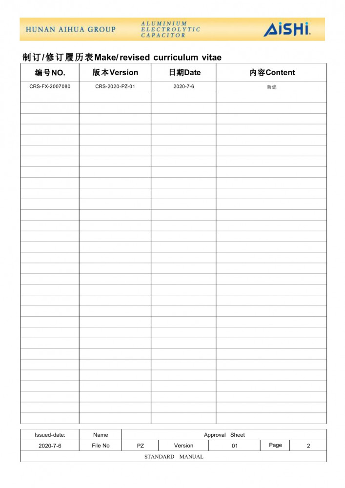 AISHI PZ specification page 2