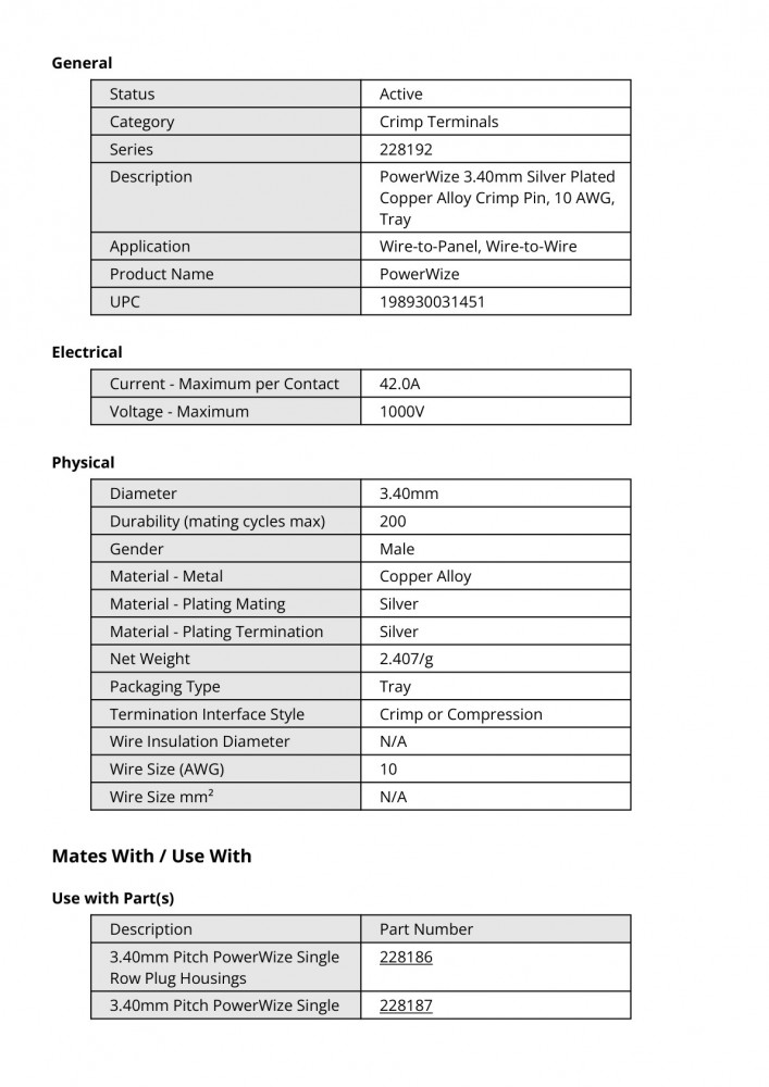 MOLEX 2281920002 document image, page 2