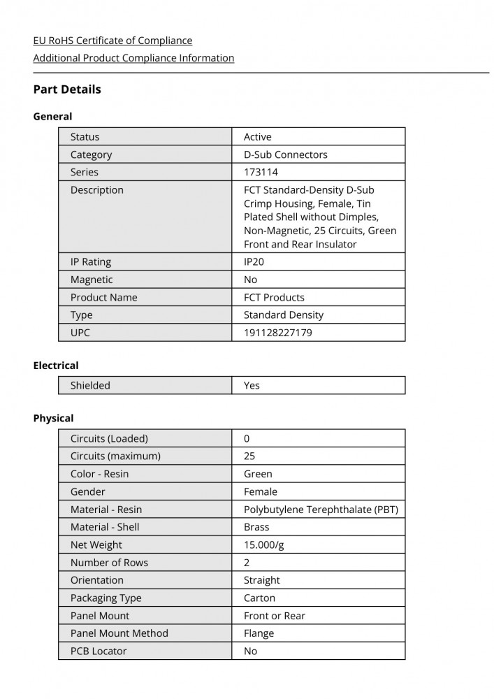 MOLEX 1731140163 technical drawing page 2