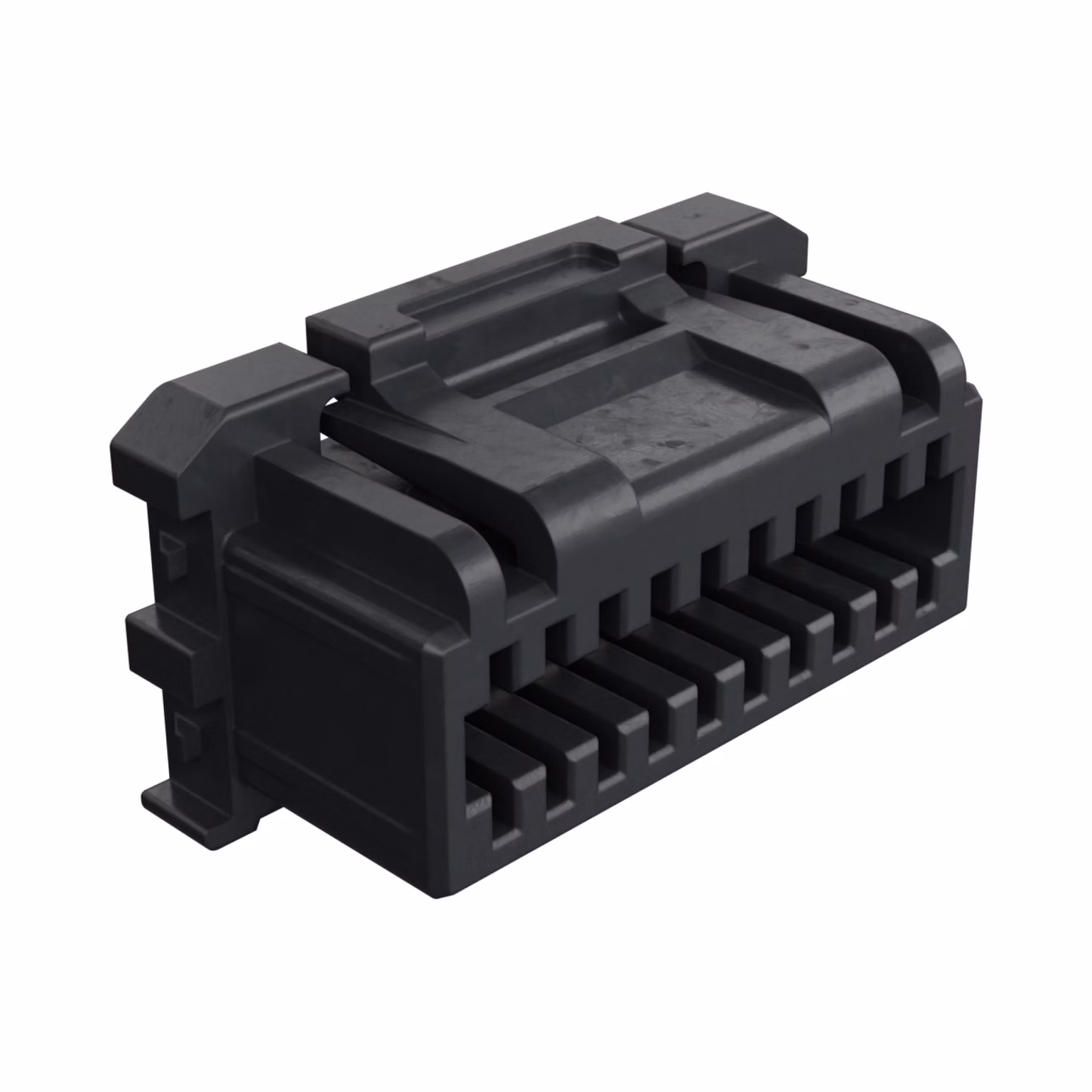 Micro-Lock Plus TPA Type Receptacle Housing, 1.25mm Pitch, Low-Halogen, Dual Row, Positive Lock, 20 Circuits, Black for sale
