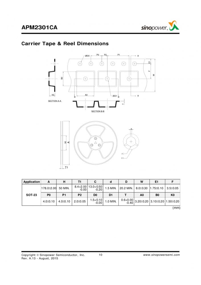 APM2301CAC-TRG datasheet page 10