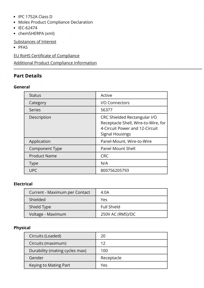 MOLEX 563771201 technical document image 2