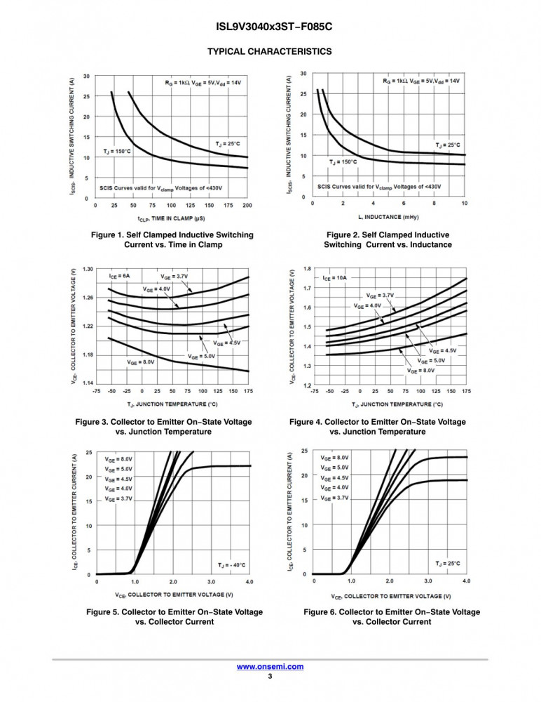 ISL9V3040D3ST-F085C datasheet page 3
