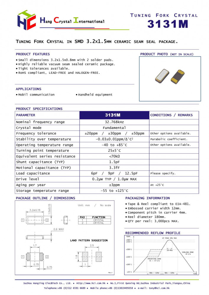 HCI 3131M technical document preview