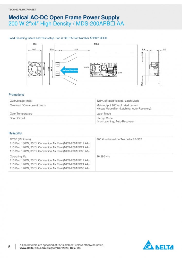 DELTA MDS-200APB36 AA datasheet page 5