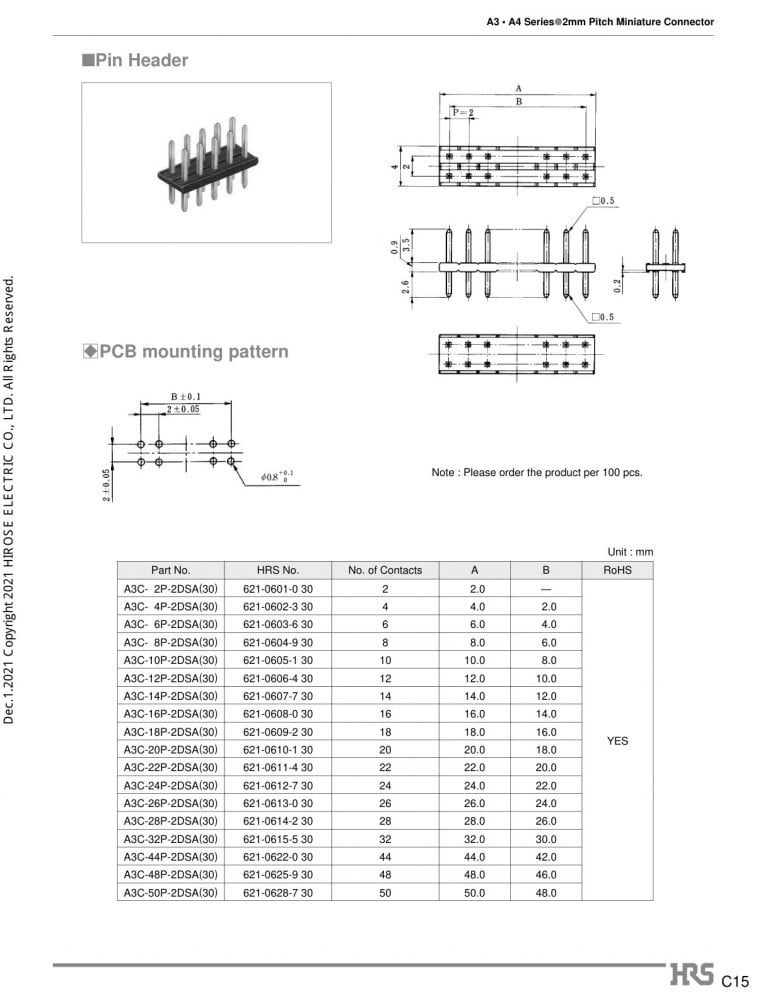 HRS A3 A4 series catalog page 6