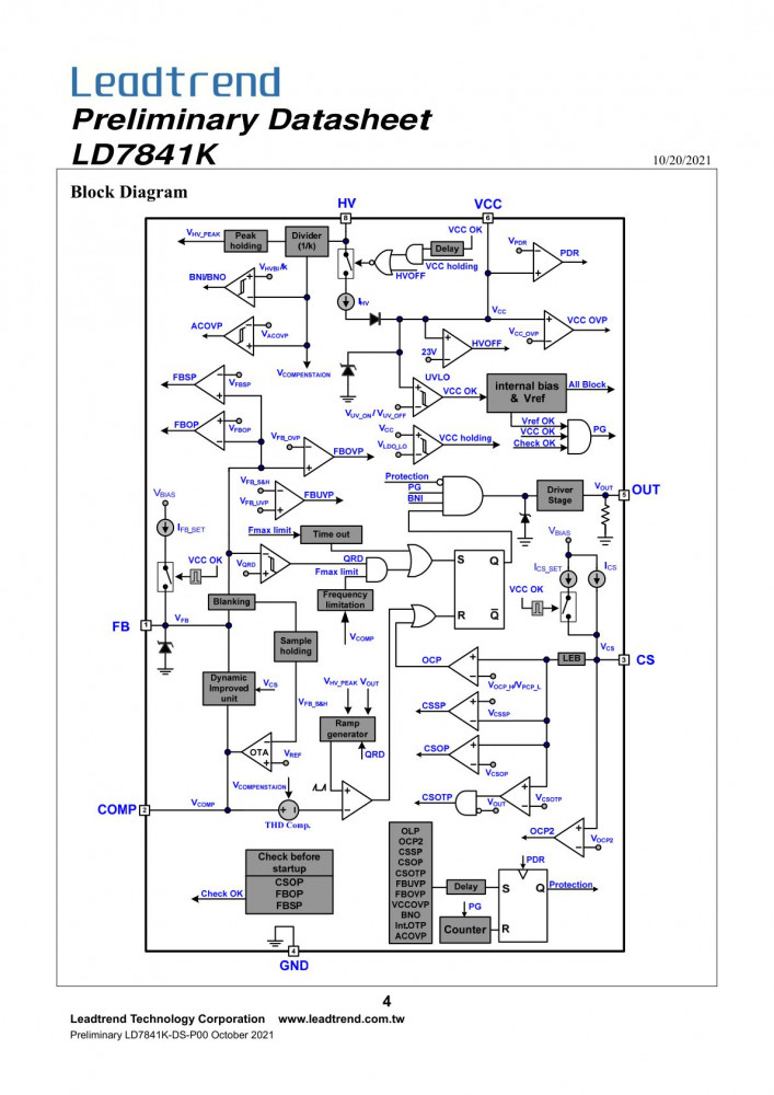 LD7841KGS datasheet page 4