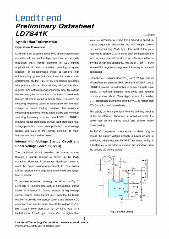LD7841KGS datasheet page 9