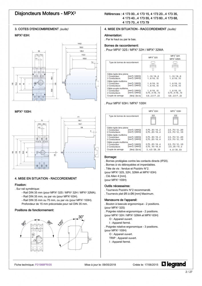 Legrand MPX³ technical document page 2