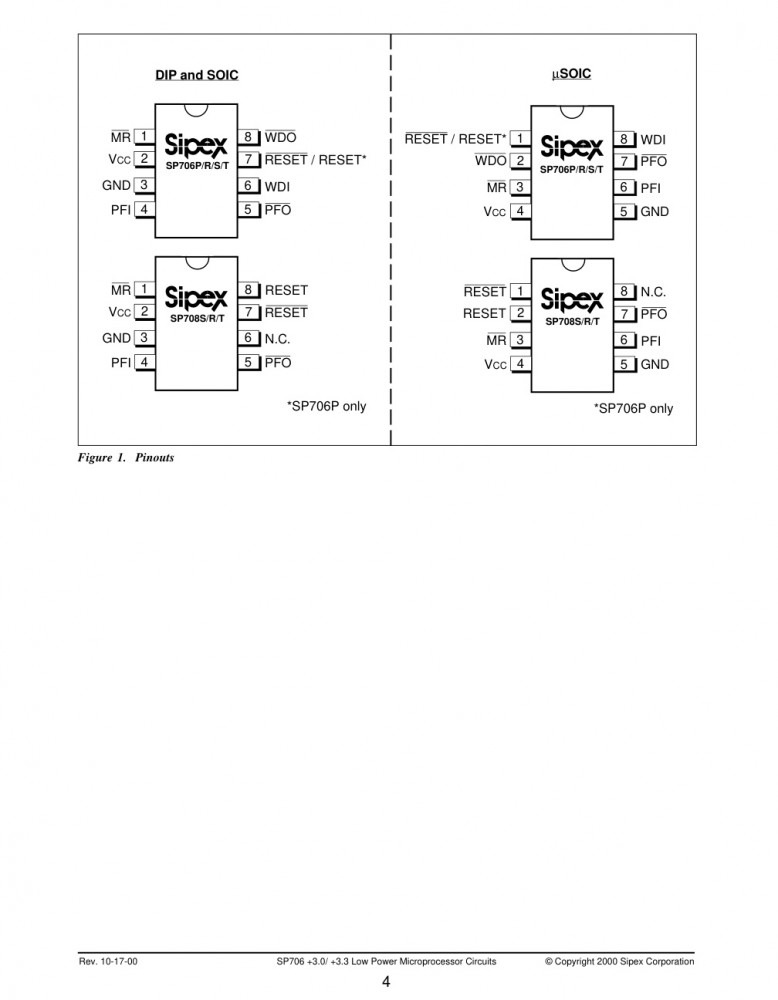 SP708TE datasheet page 4