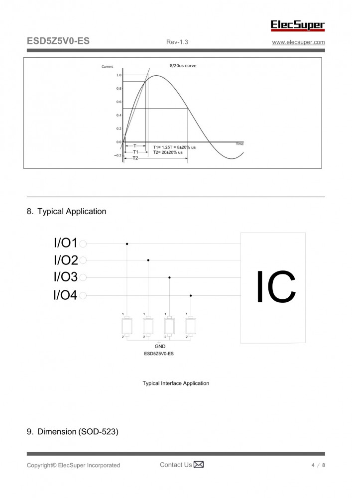 ESD5Z5V0-ES datasheet page 4
