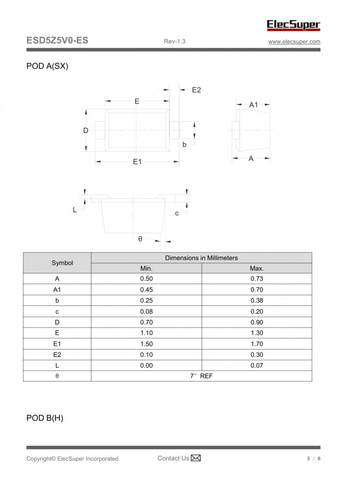 ESD5Z5V0-ES datasheet page 5