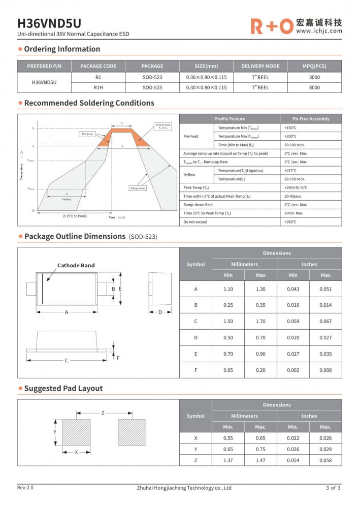 H36VND5U datasheet page 3