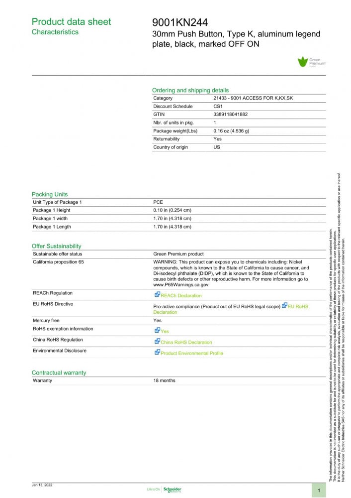 9001KN244 technical document preview