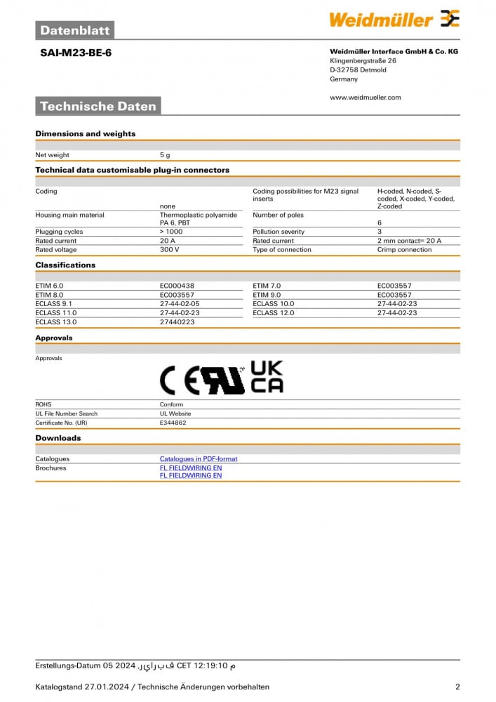 WEIDMULLER 1170020000 document page 2