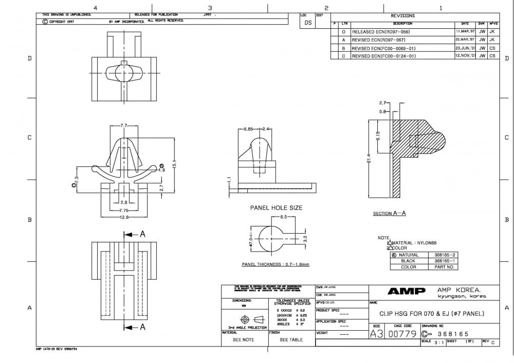 TE Connectivity 368165-1 technical drawing preview