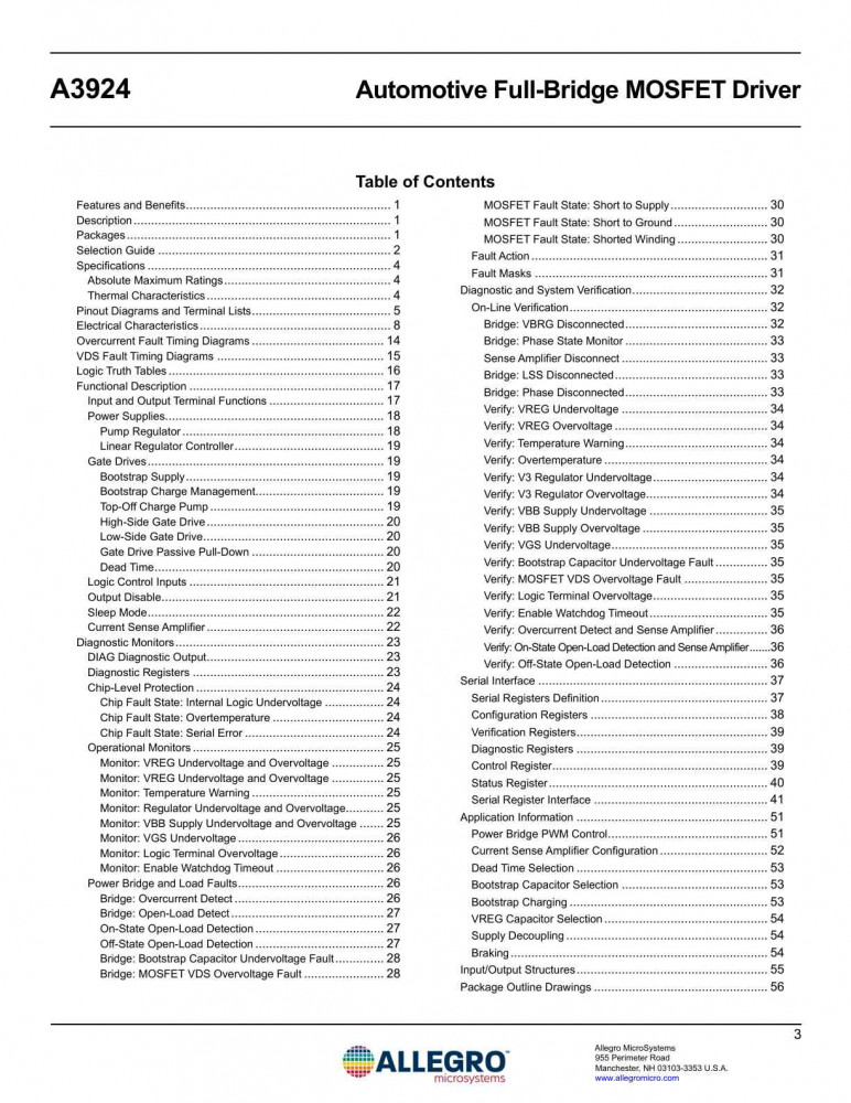 A3924 datasheet page 3