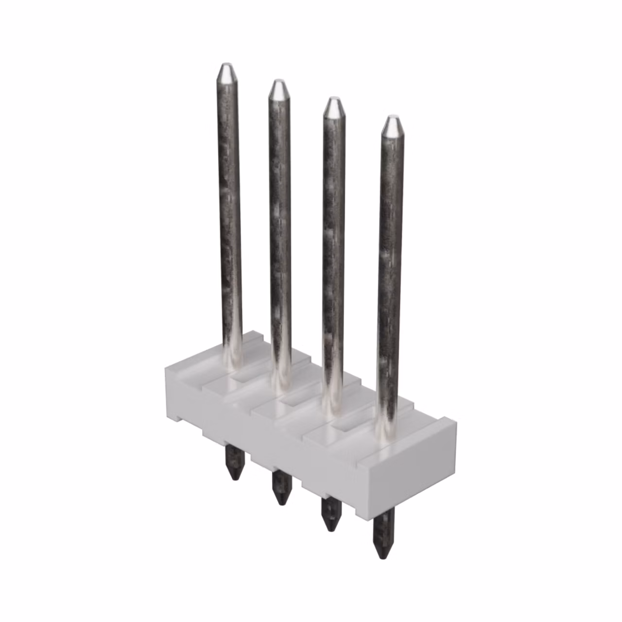 KK 396 Wire-to-Board Header, Vertical Round Pin, 4 Circuits, Tin (Sn) Plating, with Mating Pin Length of 17.47mm (.688