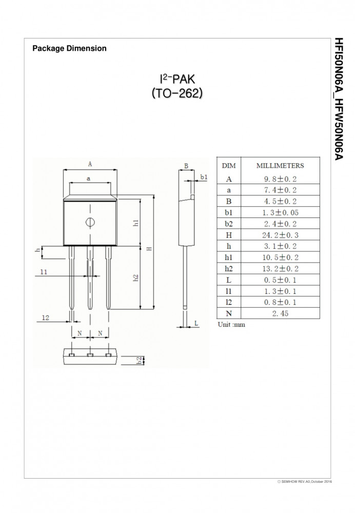 HFW50N06A datasheet page 7