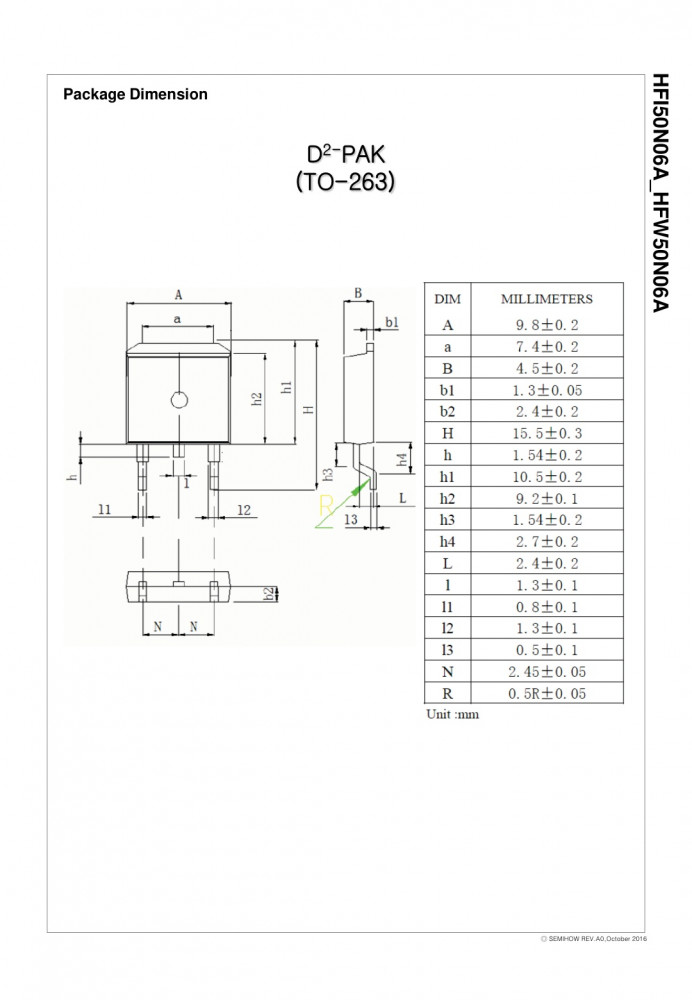 HFW50N06A datasheet page 8