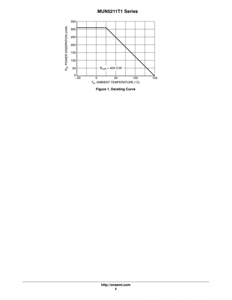 MUN5211T1 datasheet page 5