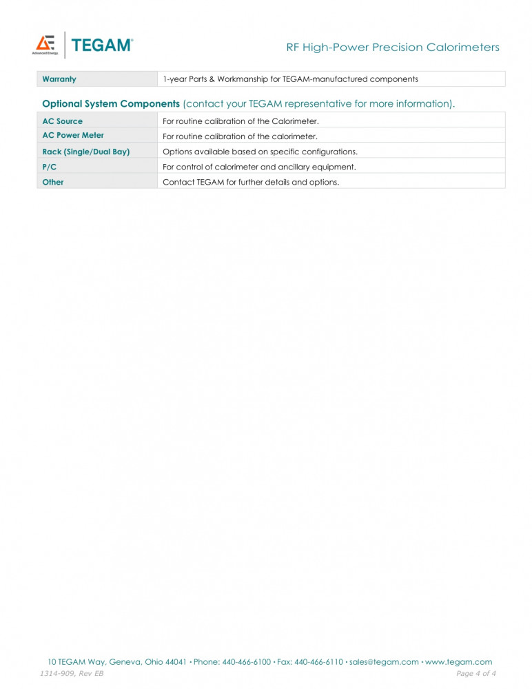 1314 RF calorimeter technical document page 4