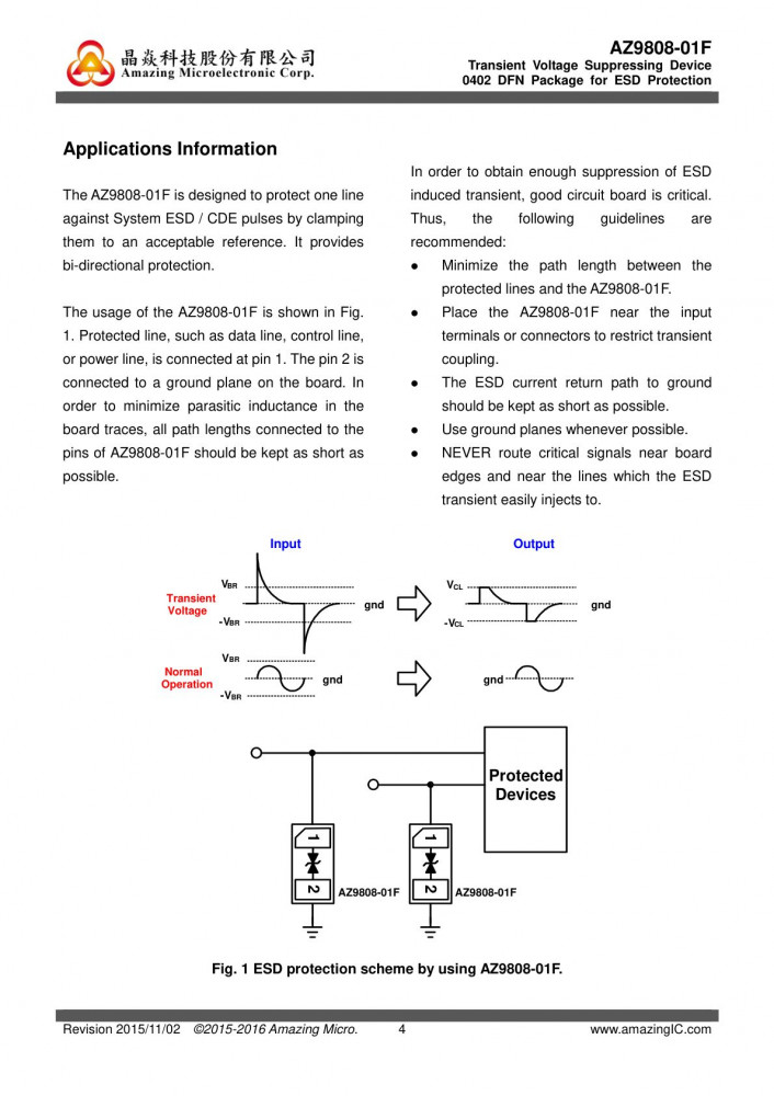 AZ9808-01F datasheet page 4