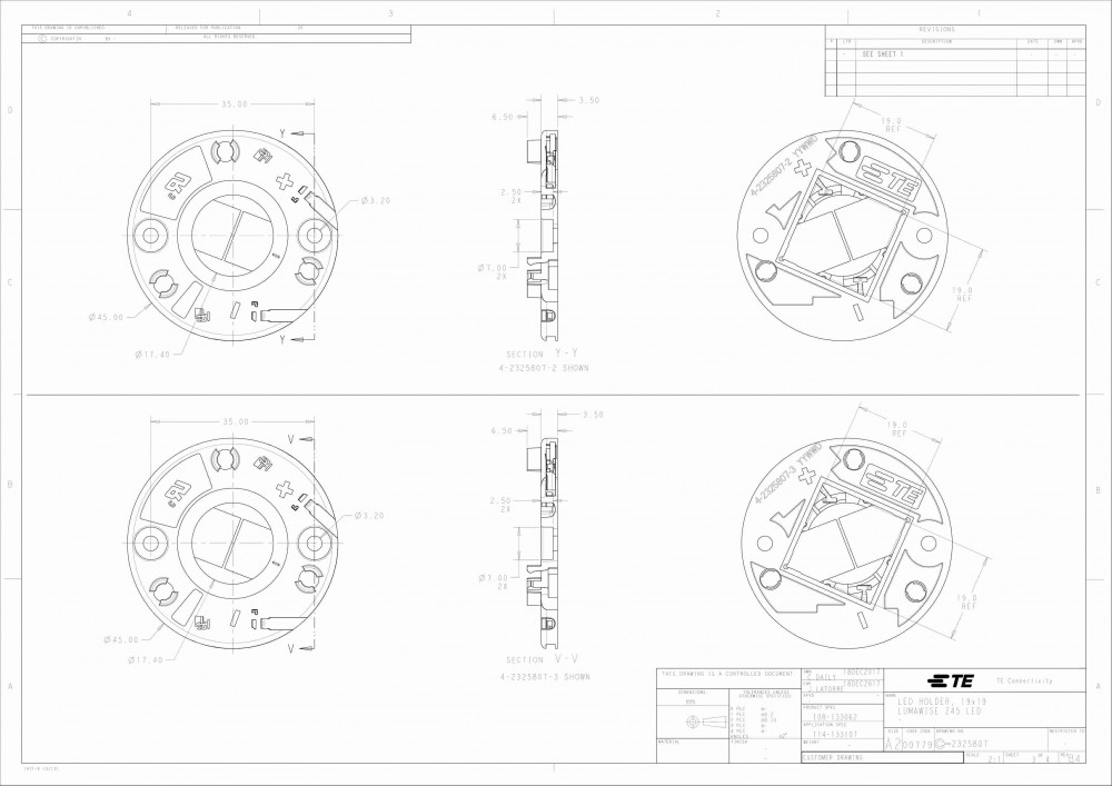 TE Connectivity 4-2325807-2 technical drawing page 3