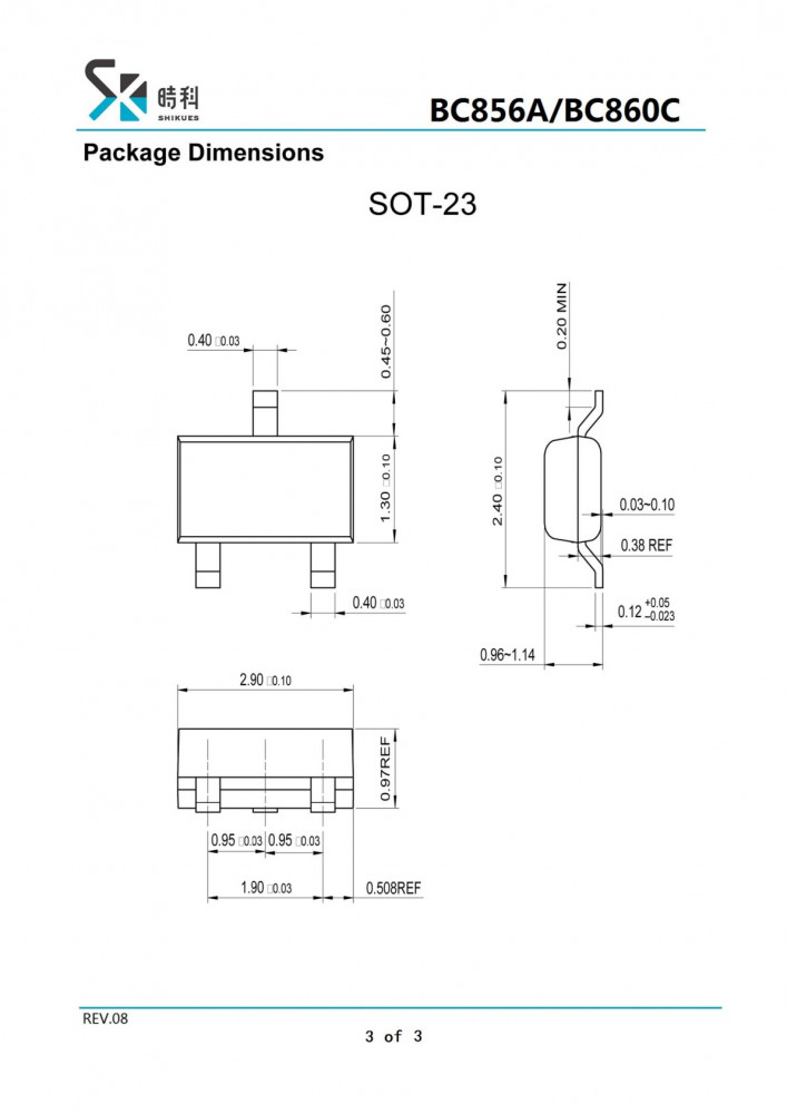 BC860B technical document page 3