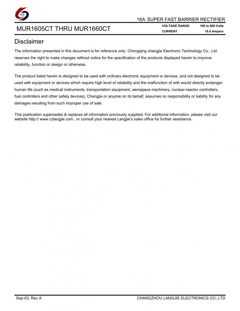 MUR1660CT datasheet page 5