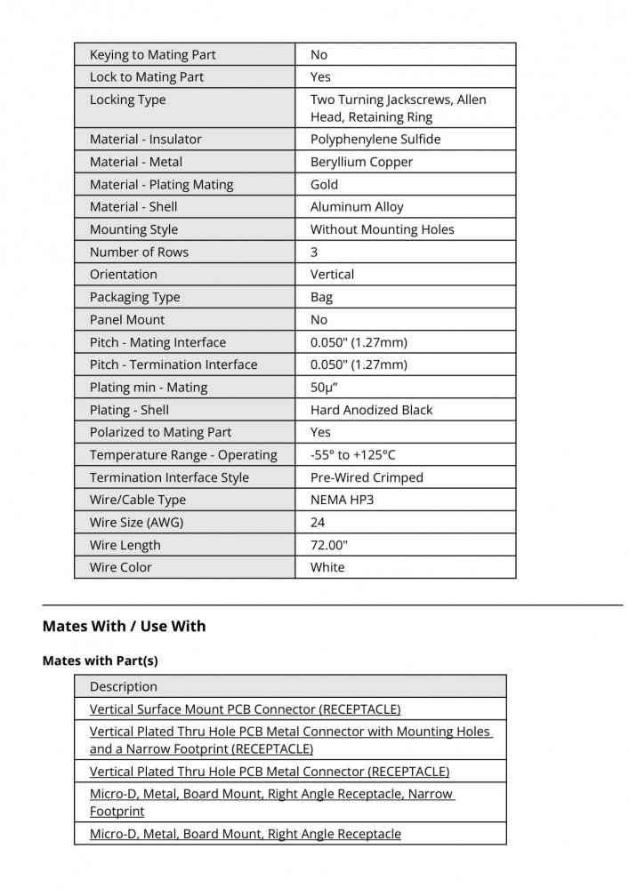 Technical document page 2 for MM-314-051-161-41VM