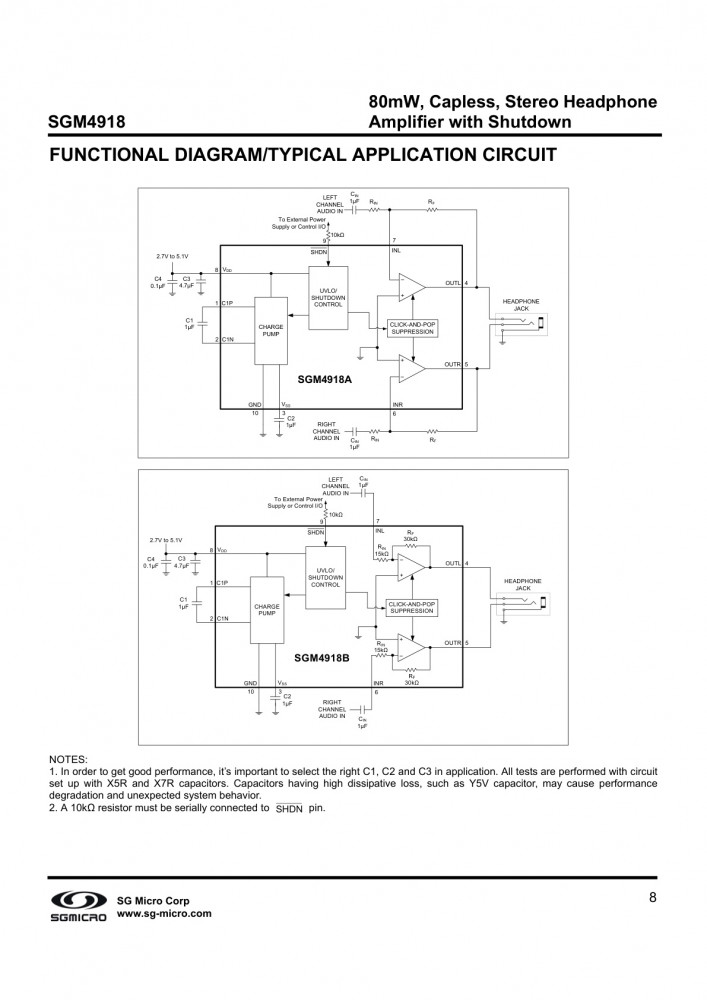 SGM4918B datasheet page 8