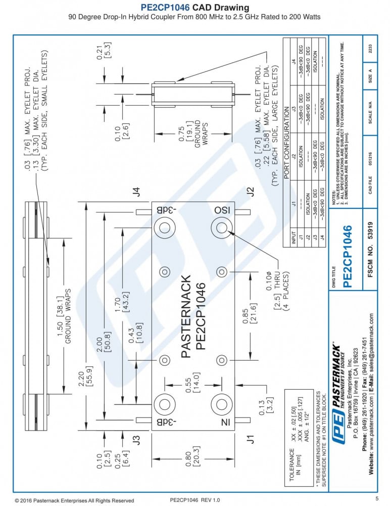 PE2CP1046 datasheet page 5