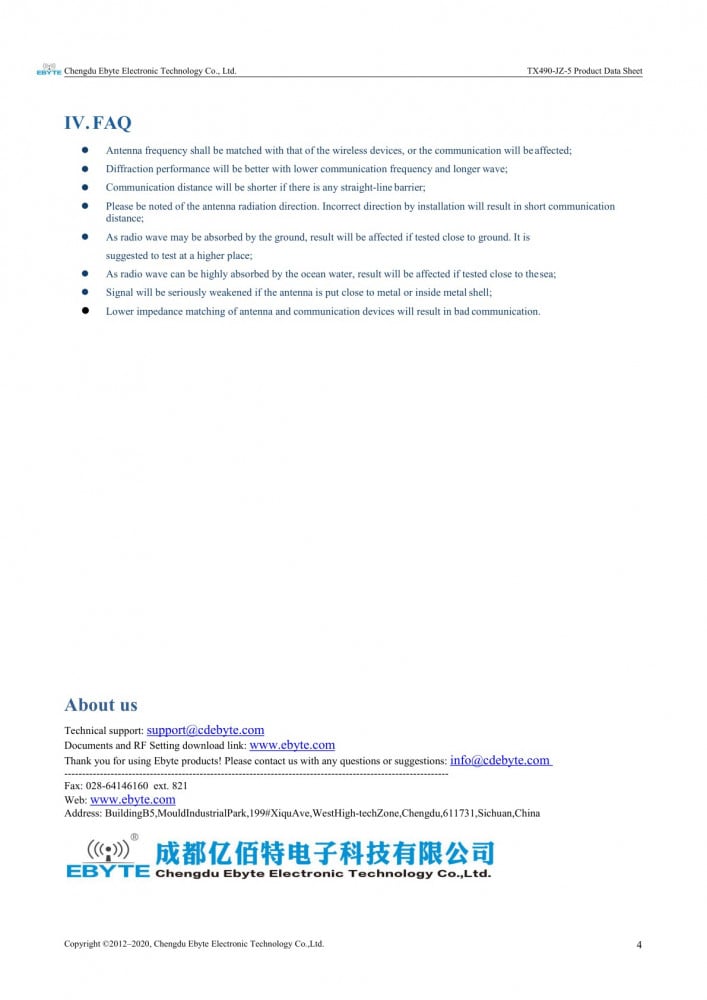 TX490-JZ-5 product data sheet page 4