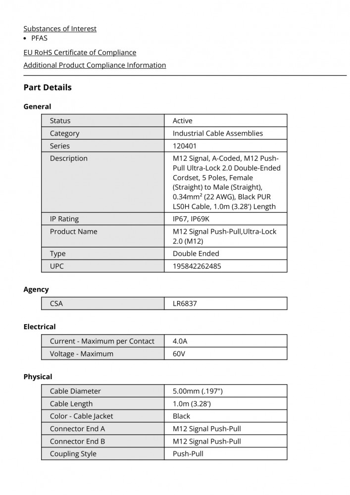 Molex Ultra-Lock 2.0 product specification page 2
