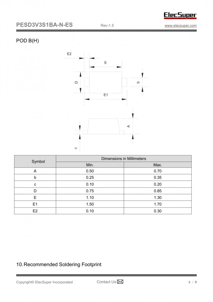 PESD3V3S1BA-N-ES datasheet page 6
