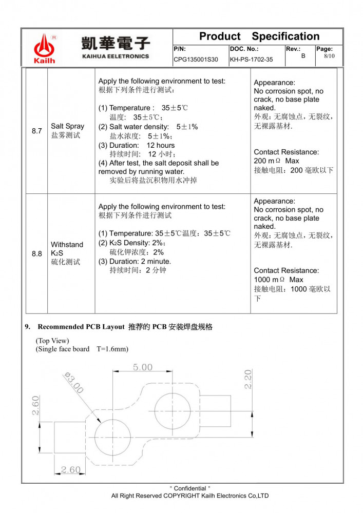 CPG135001S30 specification page 9