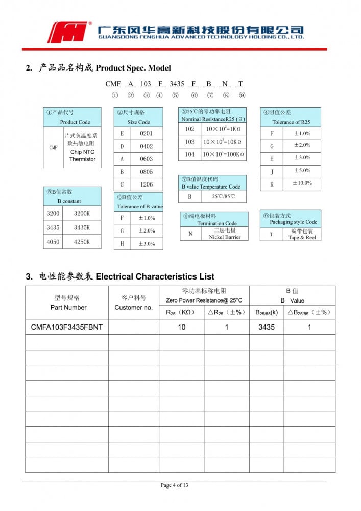 FH CMFA103F3435FBNT approval sheet page 5