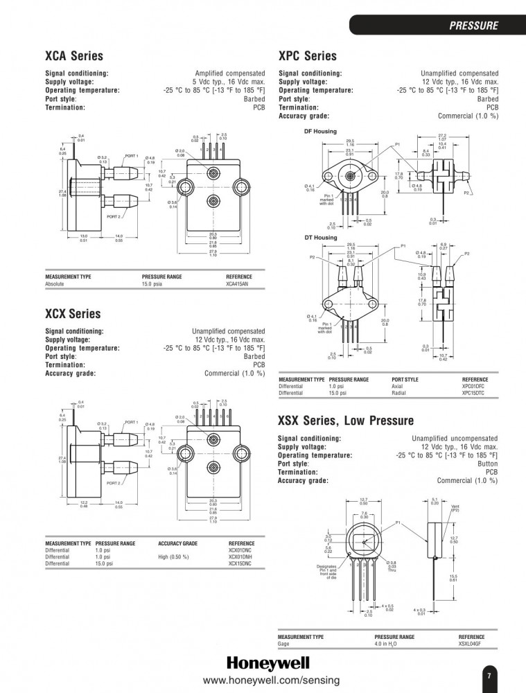 Honeywell catalogue page 7