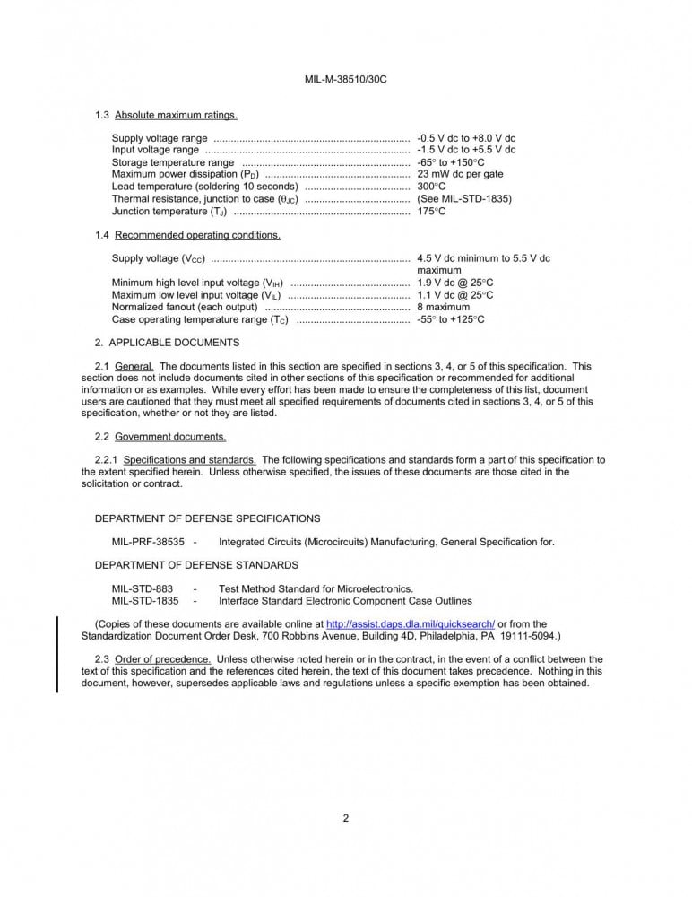 9946/BCA specification page 3