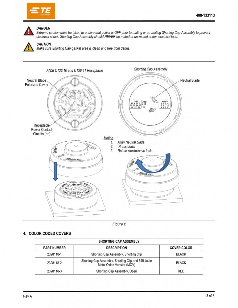 TE Connectivity 2328118-3 instruction sheet page 2