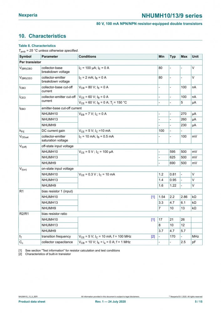NHUMH9X datasheet page 5