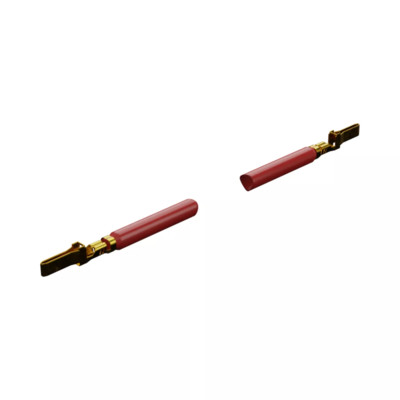 Pre-Crimped Lead Mini-Fit Sr. Male-to-Mini-Fit Sr. Male, Gold (Au) Plating, 150.00mm Length, 8 AWG, Red for sale