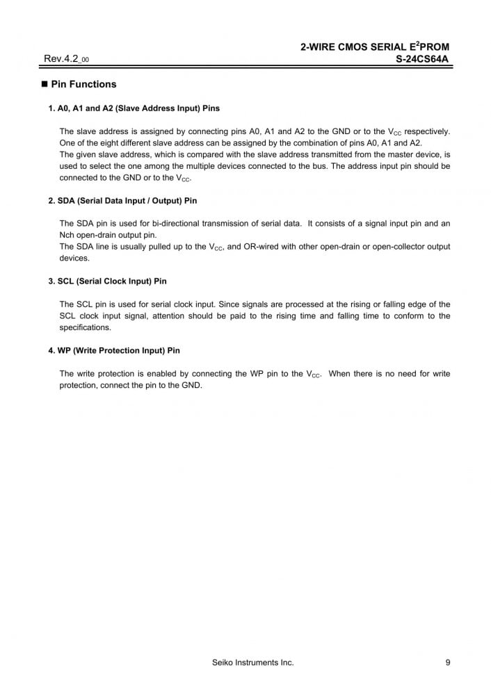 S-24CS64A0I-T8T1G datasheet page 9